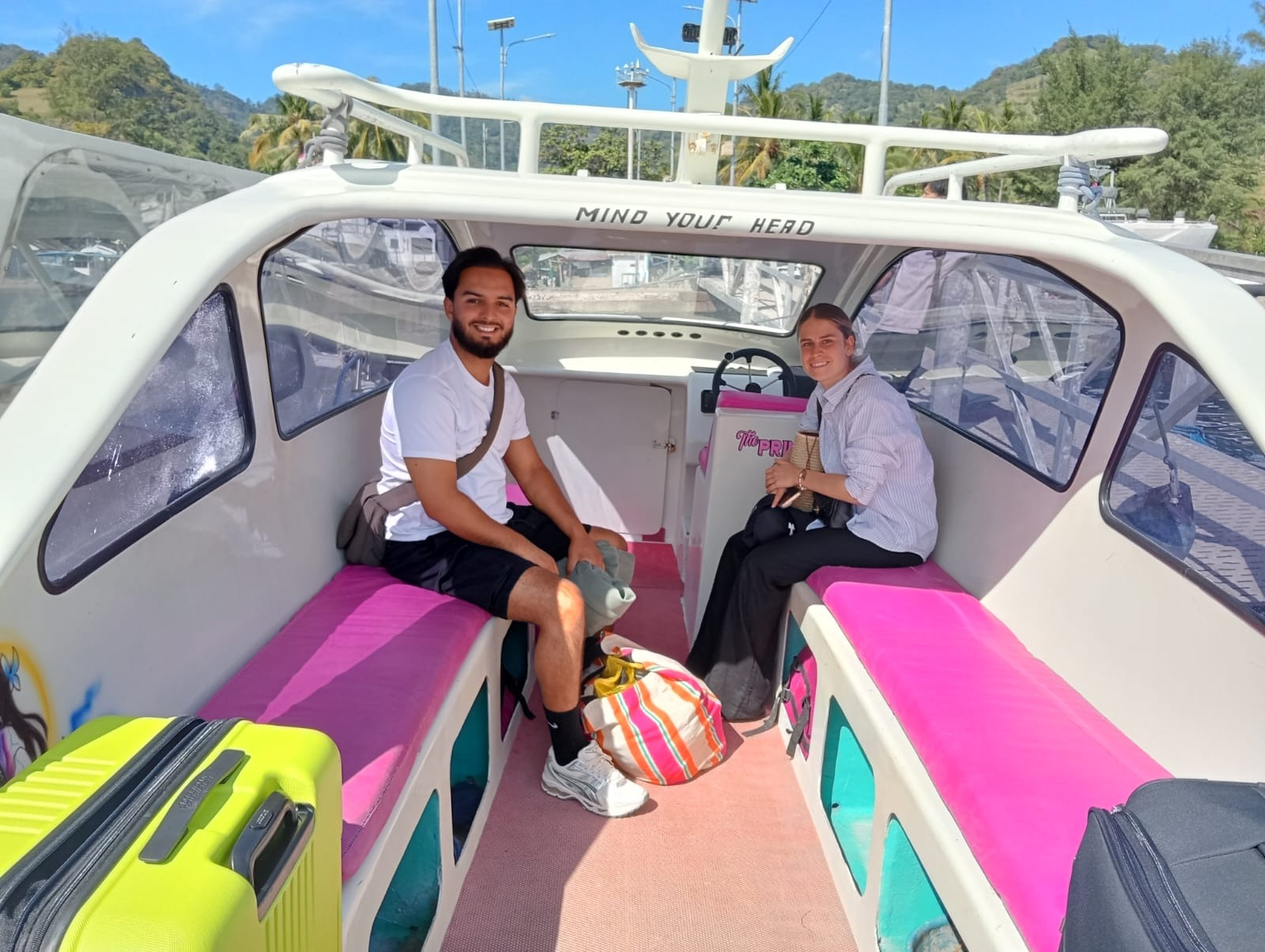Morning Escape: Kris & Bilal’s Comfortable Private Speedboat Ride from Teluk Nare to Gili ...